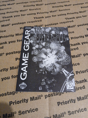 Bust-A-Move Sega Game Gear Instruction Booklet Manual | eBay