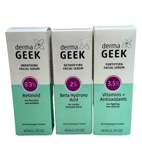 Derma Geek Skincare Set: Retinoid, Beta Hydroxy Acid, Vitamins ...