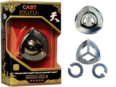 NEW IN BOX Hanayama 90045 Cast Metal Puzzle - EQUA Level 5 | eBay