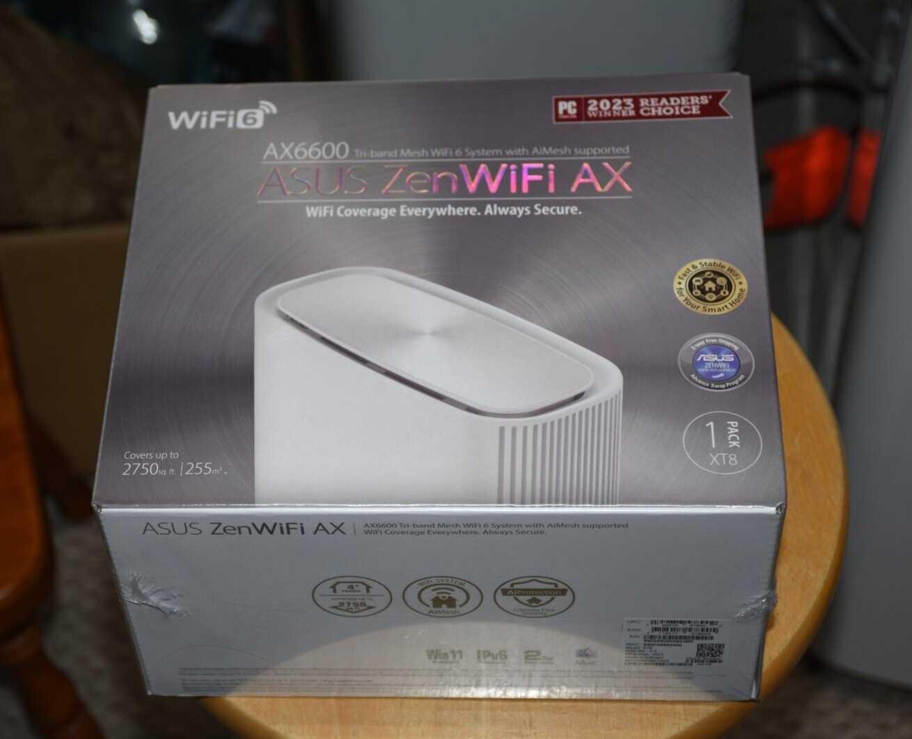 New! ASUS ZenWiFi AX6600 XT8 Tri-Band Mesh WiFi 6 System, 1 pack AX6600 ...