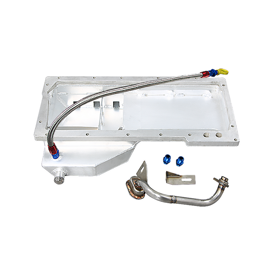 CXRacing LS1 LS Oil Pan + Dipstick Front Sump For 240SX S13 S14 Motor ...