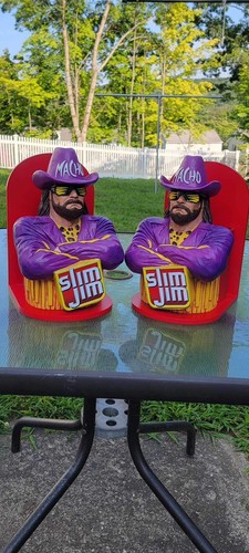 Macho Man Randy Savage Slim Jim Store Display Holder Figure Collector ...