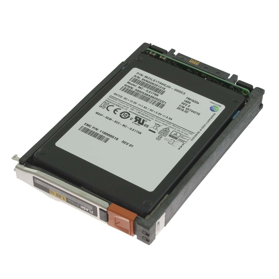 EMC SAS-SSD PM1633a 1,92TB SAS 12G SFF Unity 550F - 005052522 | eBay