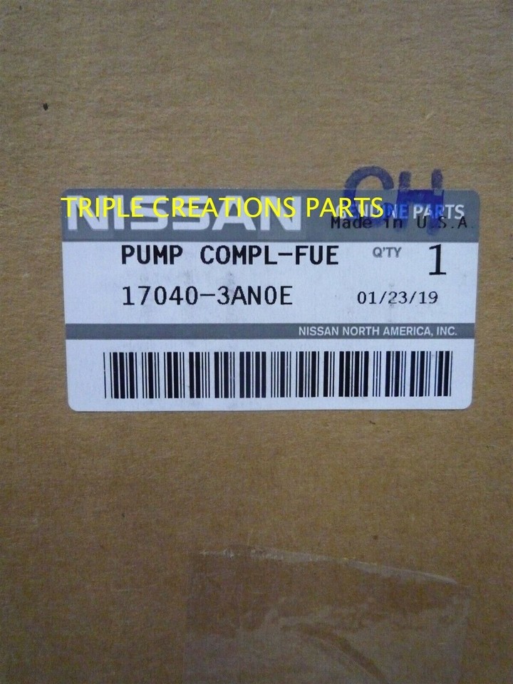Genuine Nissan 17040-3AN0E Fuel Pump-In Tank 170403AN0E OEM | eBay