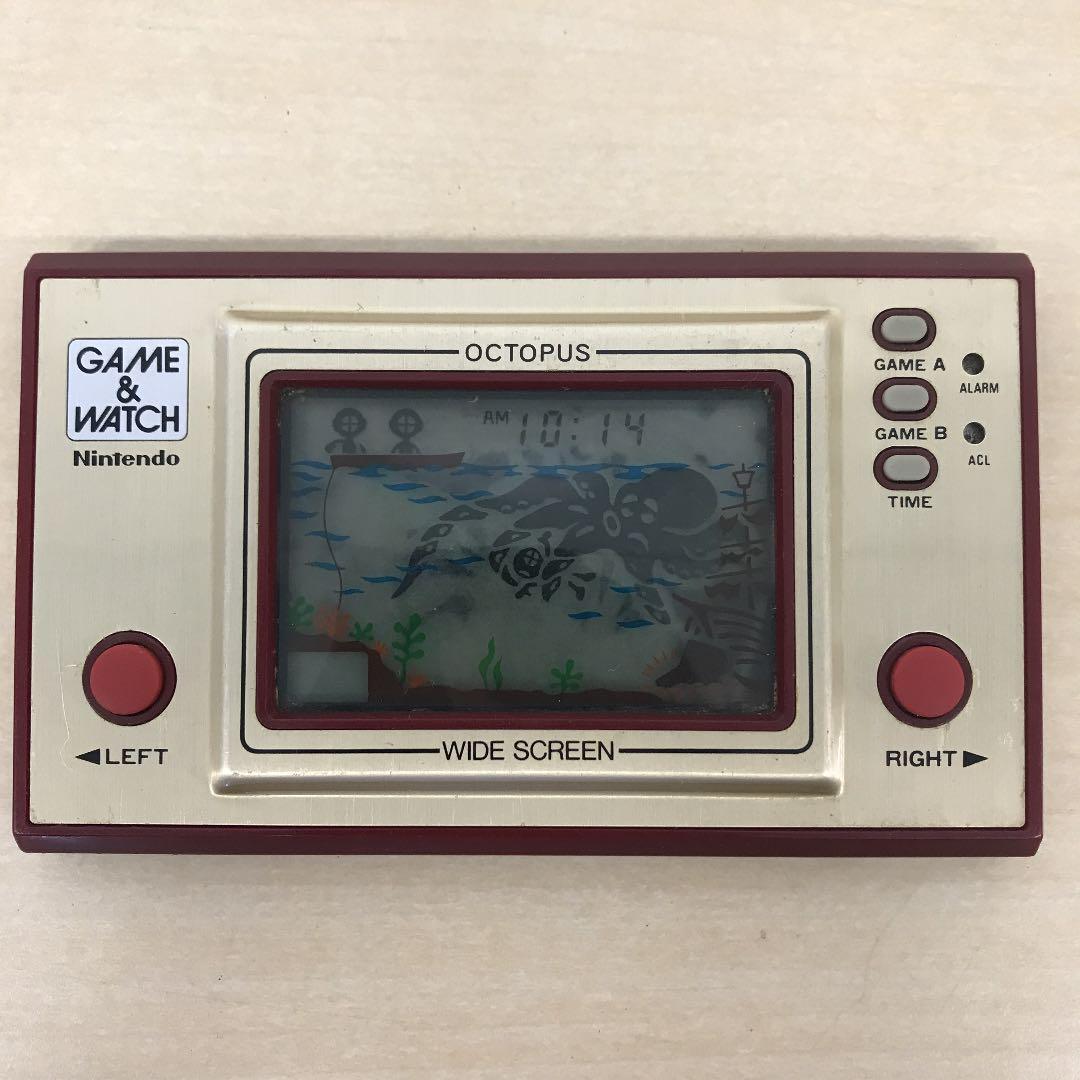 Nintendo Game and Watch OCTOPUS OC-22 Wide Screen Console 1981 Vintage ...