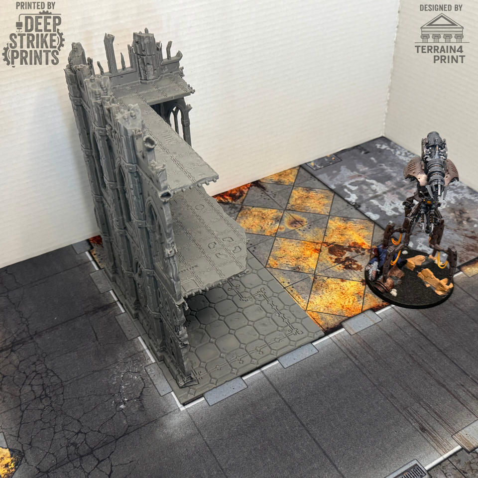 Gothic Ruined Building Set D x2 Terrain Scenery Tabletop/Warhammer 40k ...