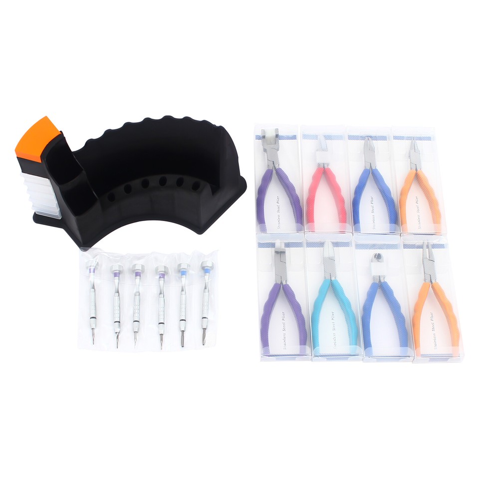 Optical Glasses Repair Tools Stainless Steel Tool Kit 8 Pliers & 6 ...
