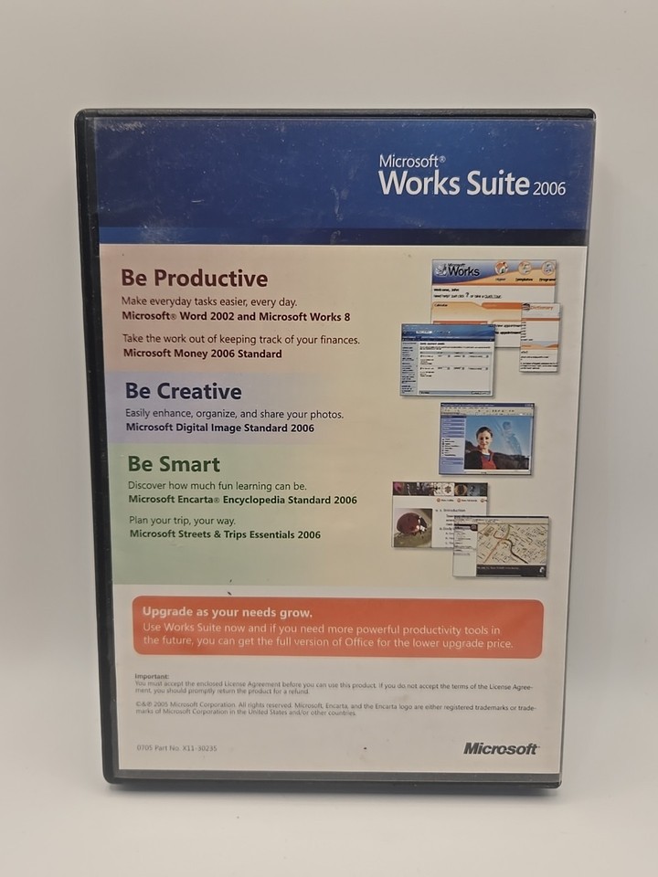 Microsoft Works Suite 2006 5 CDs in Original Case W/ Product Key | eBay
