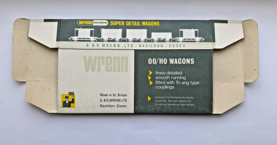 Wrenn Model Railways Wagon 'Long' Box 1991/1992 Short Front W4324 ...