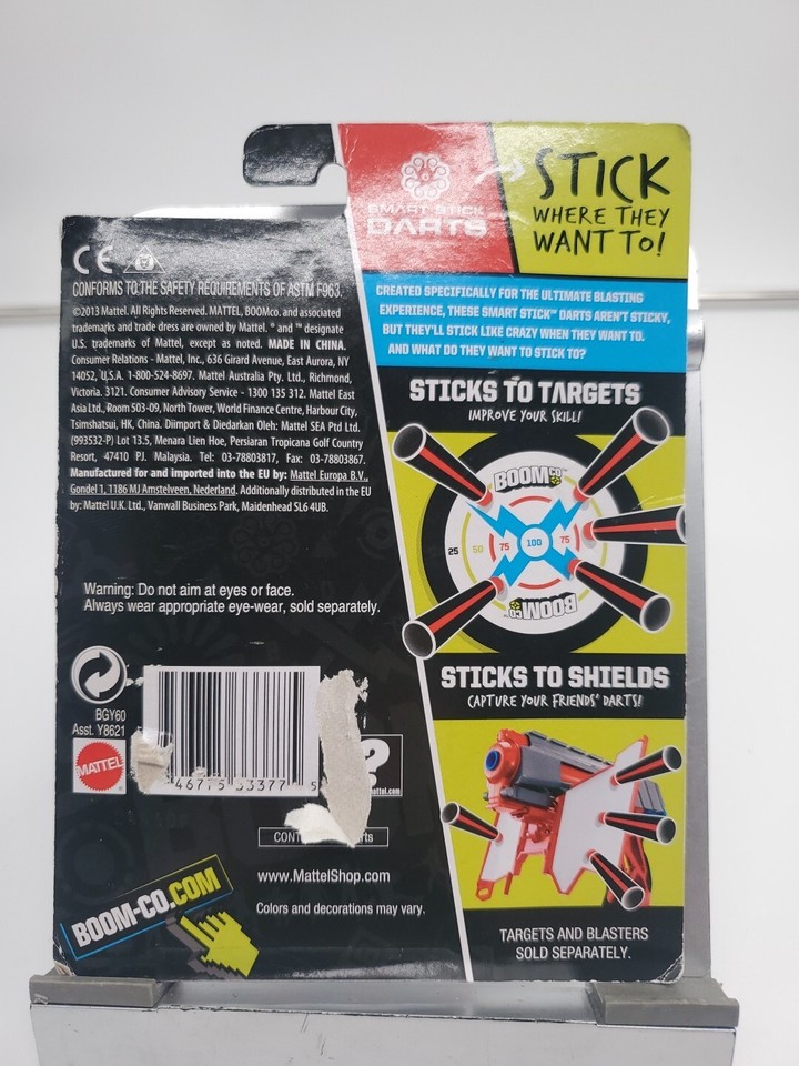 New BoomCo Smart Stick Darts 16 Count Blue with RED Tip Extra Darts ...