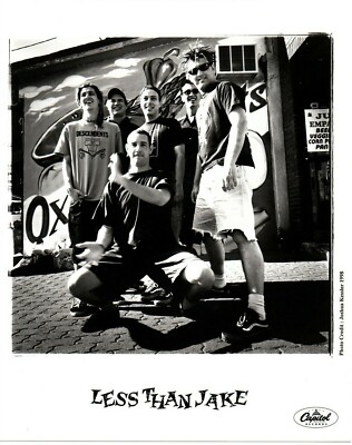 LESS THAN JAKE PROMO PHOTOGRAPH Ska Punk vtg 90s Live From Uranus Hello ...