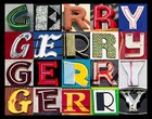 GERRY Name Poster featuring photos of actual sign letters | eBay