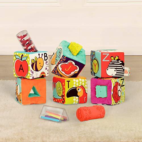 Soft Fabric Building Blocks for Toddlers - Educational Alphabet Blocks ...