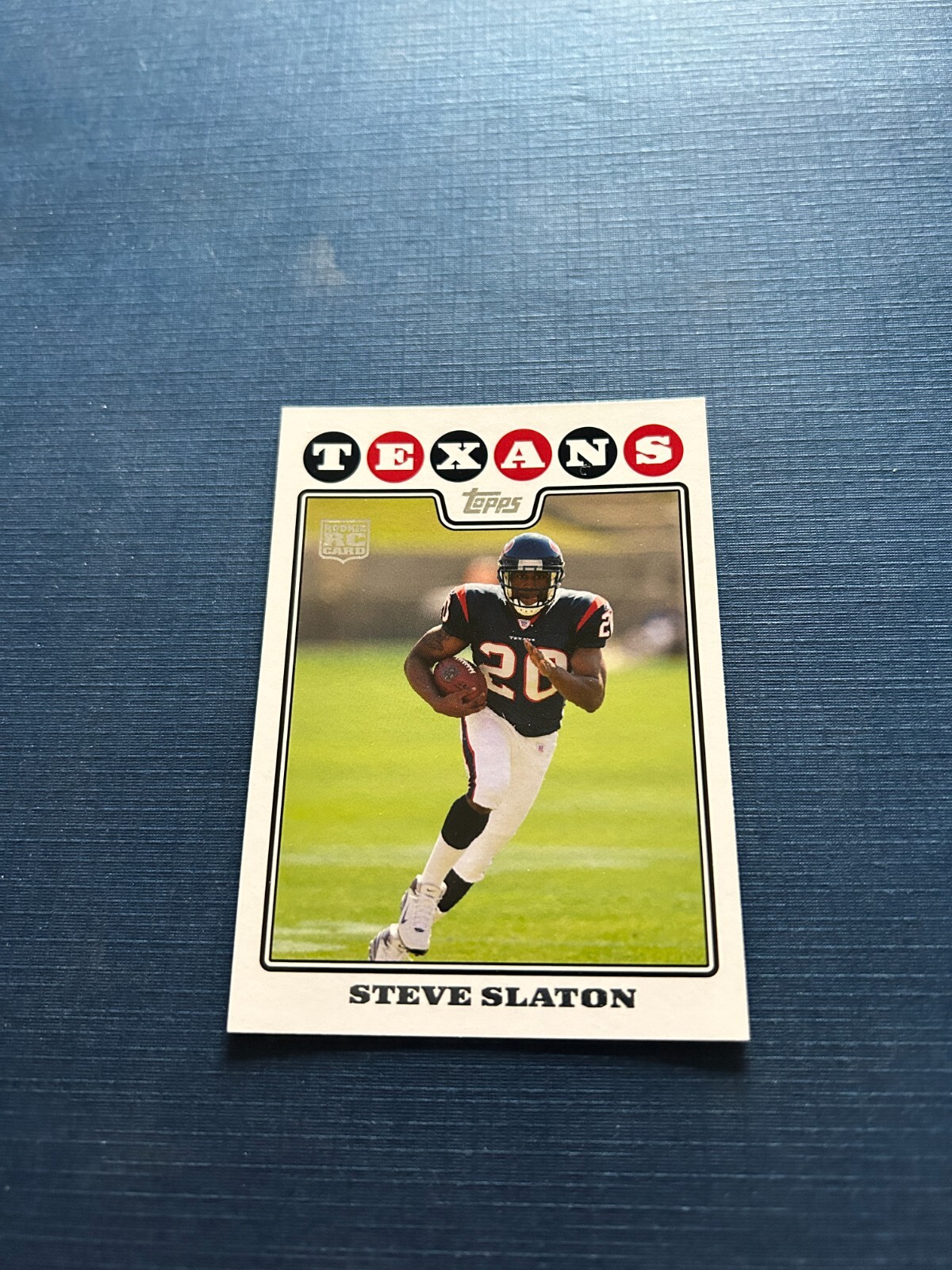 2008 Topps Football Steve Slaton Rookie Card #355 Factory Set Break NM ...
