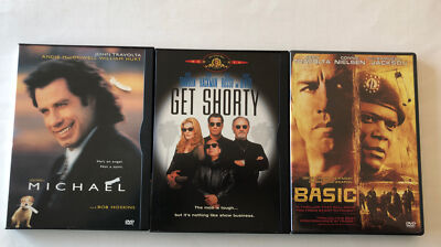 John Travolta Movies - Michael, Get Shorty & Basic (DVDS) | eBay