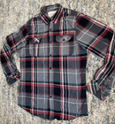 Unionbay 1981 Plaid Button Front Shirt Mens Size Medium Red Black Gray ...