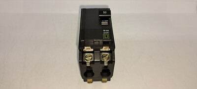 SQUARE D QO250 2 POLE 50 AMP 2P 50A Yellow Face CIRCUIT BREAKER TYPE QO ...