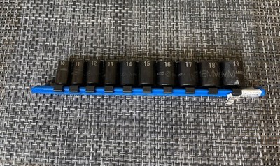 Matco Tools SBPMA10R 10-Pc 3/8" Dr Metric Pro Non-Slip Socket Set 10 ...