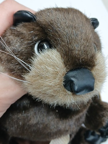 Folkmanis NEW Dark Brown River Otter Hand Puppet W/Tags 20" Faux ...