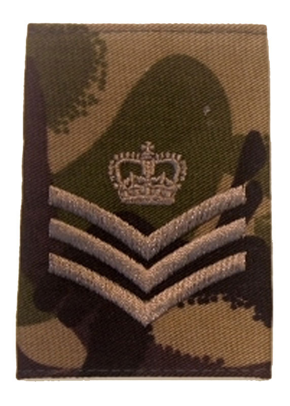 Pair of Official Woodland DPM British Military Rank Slides ( All Ranks ...