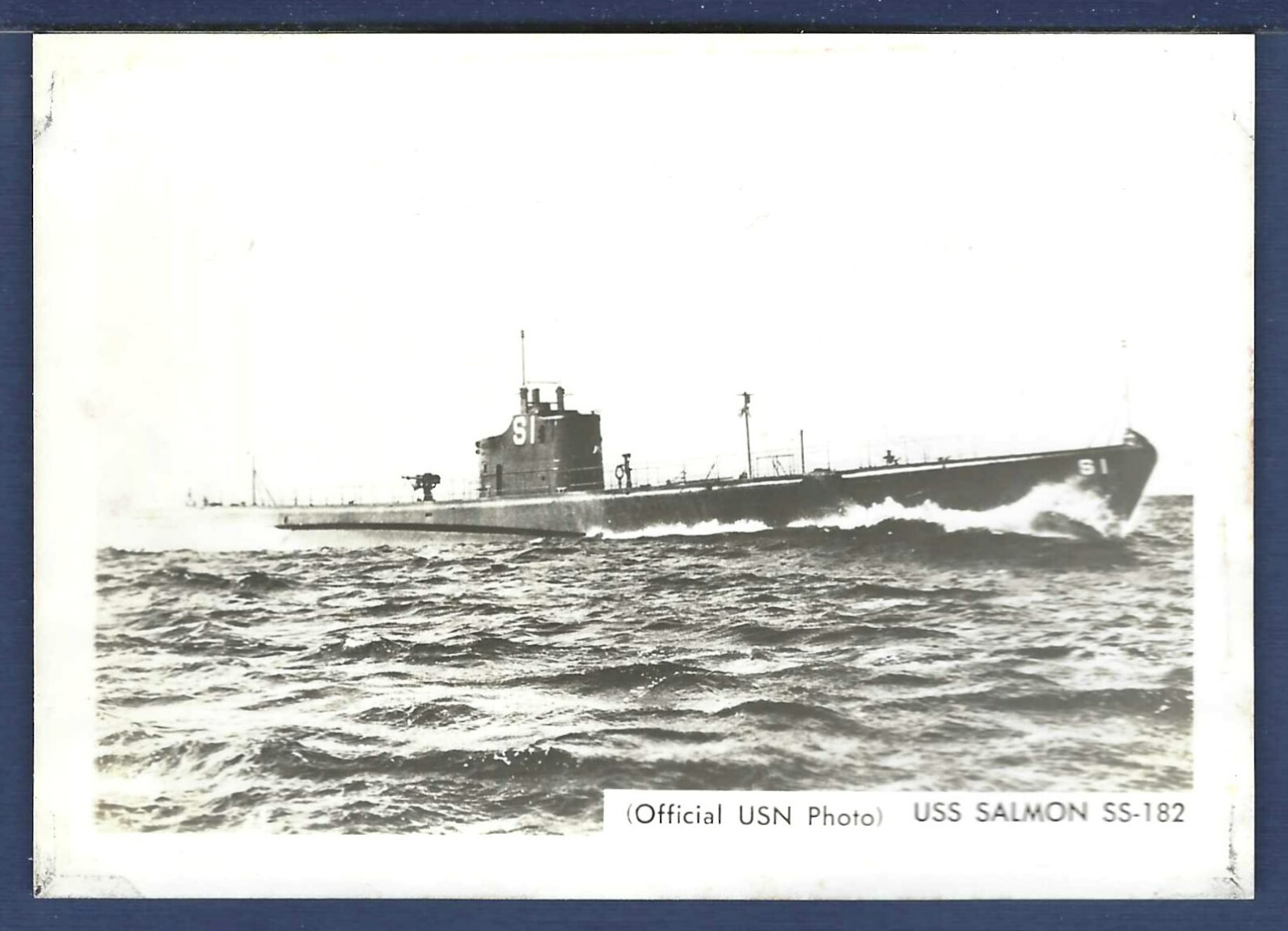 USS SALMON SS-182 Submarine Official US Navy Photo | eBay