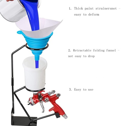 100 Pcs Disposable Paint Strainers Paper Cone Paint Filter with ...