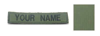 3 Pcs. CUSTOM NAME TEXT NAME TAG MILITARY ARMY GREEN EMBROIDERED PATCH ...
