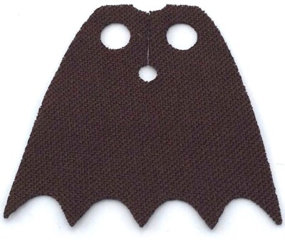 Lego New Dark Brown Minifigure Cape Cloth Scalloped 5 Points Batman ...