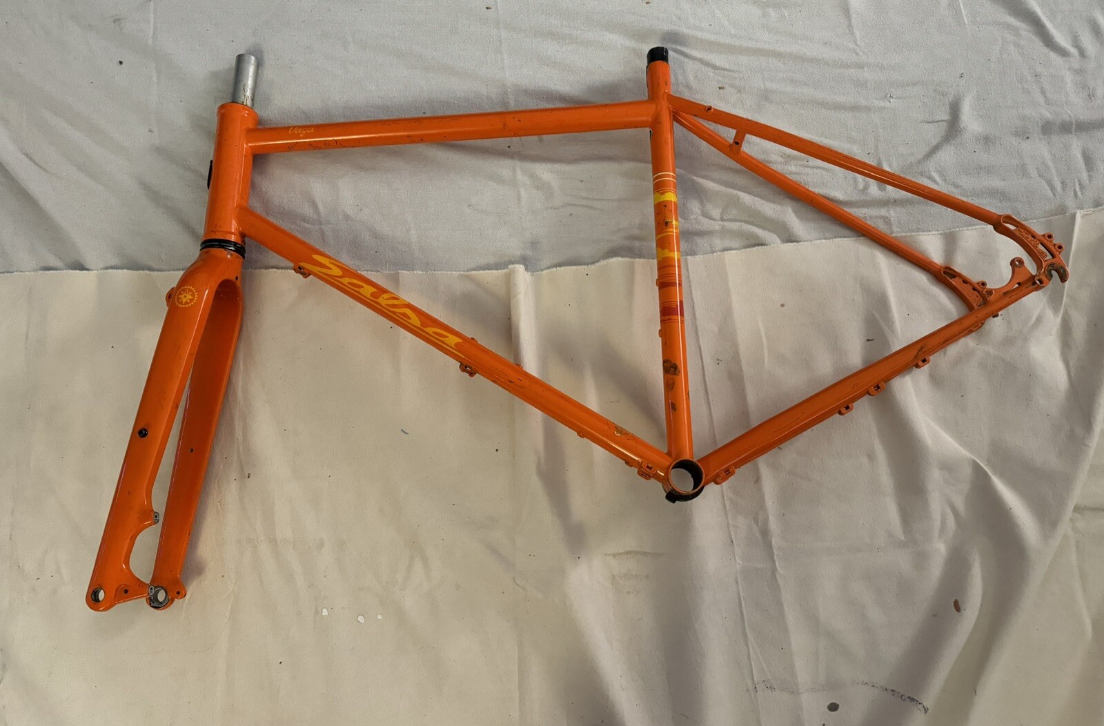Salsa Vaya Touring Bike Frame Set 53cm SEAT POST SEIZED READ ...
