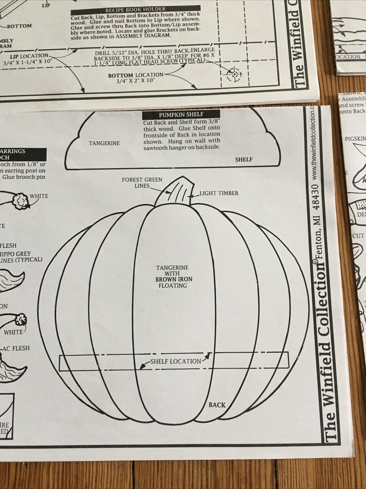 Woodworking Craft Pattern LOT OF 16 Winfield Collection Christmas ...
