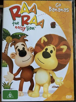 Kids DVD: RAA RAA The Noisy Lion - Go Bananas (8 x Adventurous Episodes ...