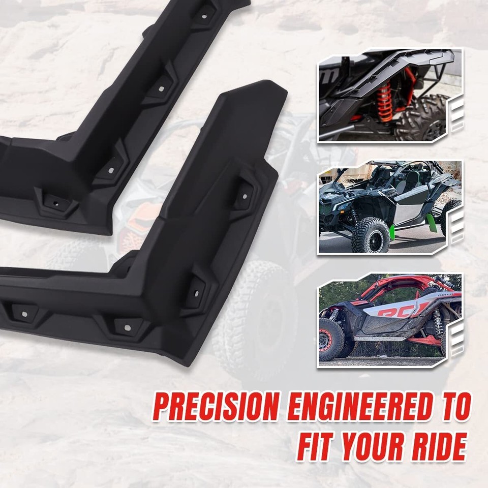 Super Extended Fender Flares for Can-Am Maverick X3 Turbo R 2017-2023 ...