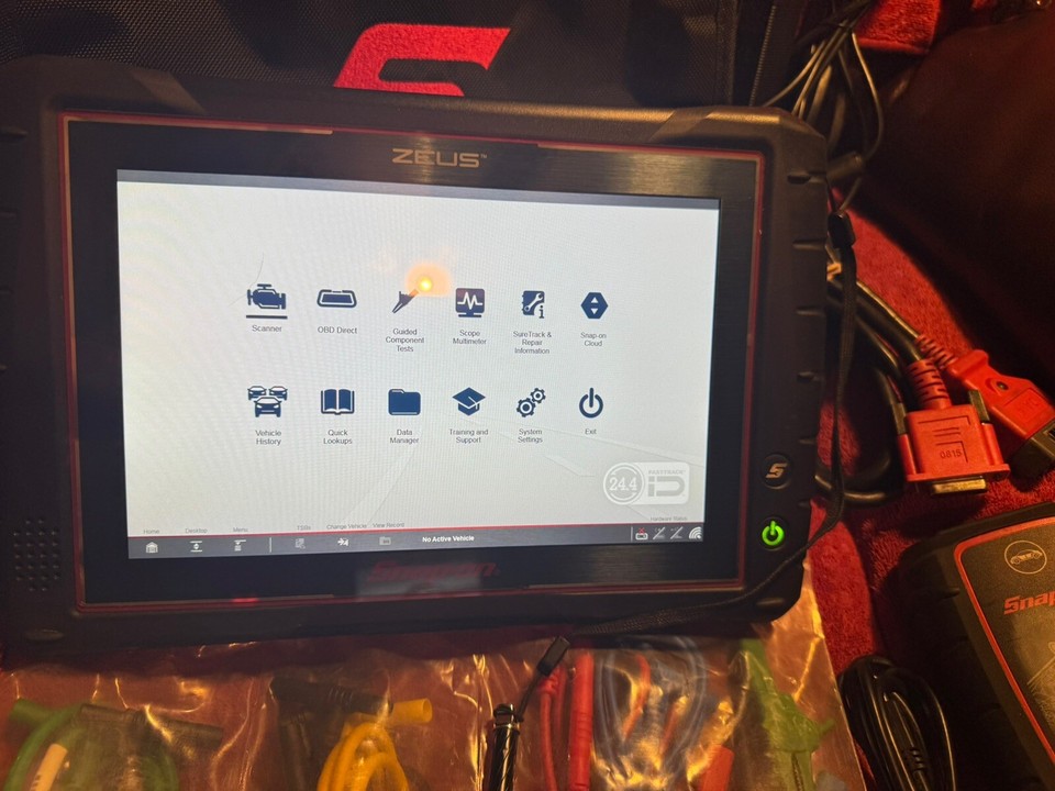 SNAP ON ZEUS SCANNER 24.4 SNAPON AUTOMOTIVE DIAGNOSTIC EEMS342A TOOL ...