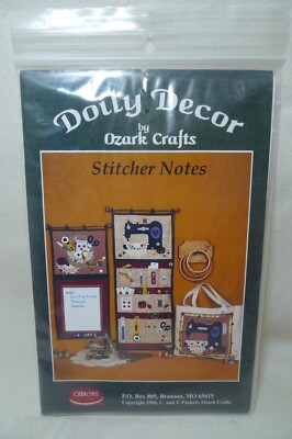 Ozark Crafts Doily Decor Pattern #854 Stitcher Notes Sewing Machine ...