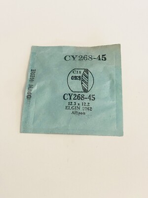 Vintage NOS G-S Replacement Watch Crystal Acrylic Elgin Allison CY268 ...