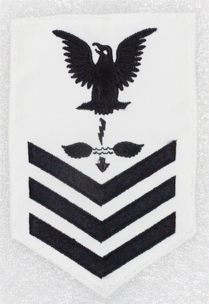 USN Navy Rate: PO1, Aviation Antisubmarine Warfare Technician - white ...