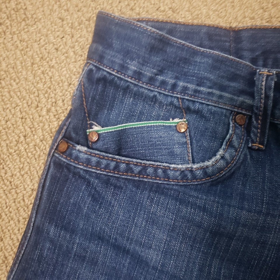 William Rast Taper Jeans Men's Dark Blue Wash Denim Button Fly 32 x 34 ...