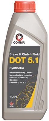 COMMA BRAKE & CLUTCH FLUID DOT 5.1 SYNTHETIC - BF51L - 1 LITRE - | eBay UK