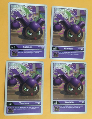 4x Yaamon (Playset) EX2-006 U Digimon CCG TCG | Digital Hazard Near ...