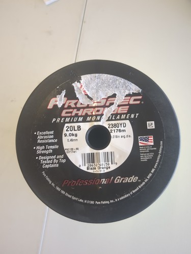 Berkley Pro Spec Chrome Premium Monofilament 20 Lb 2380 YD Blaze Yellow ...