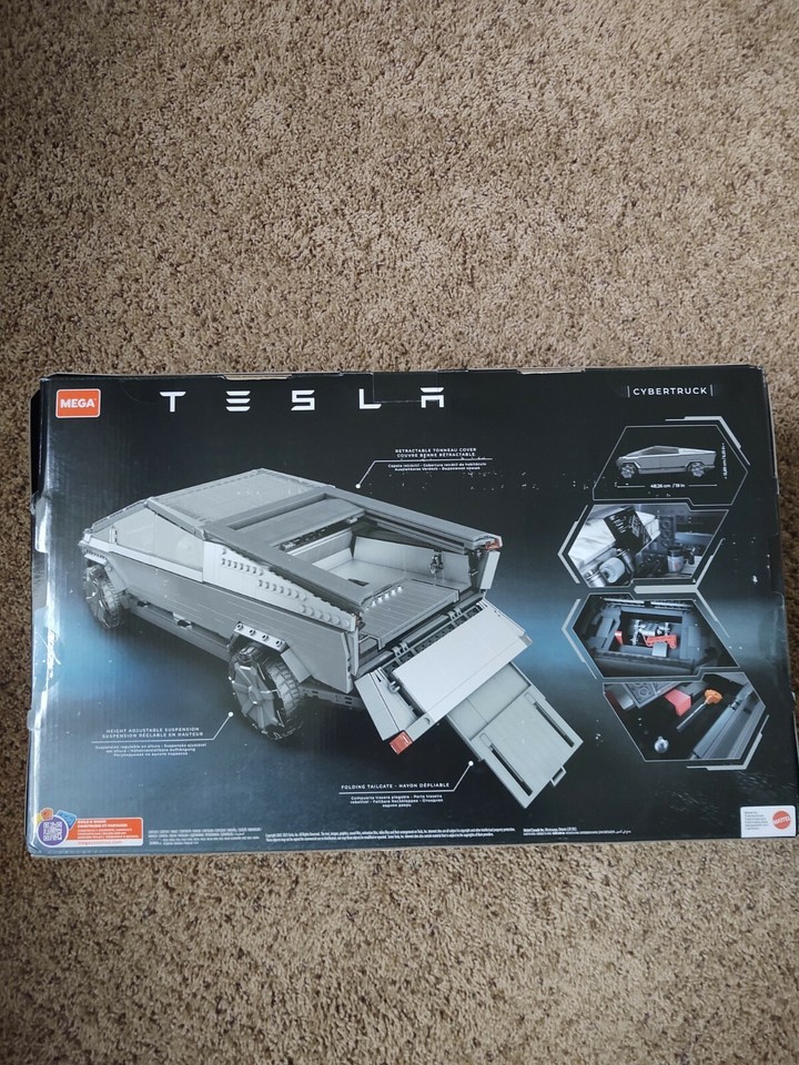 $ NEW SEALED 2021 MATTEL CREATIONS MEGA X TESLA CYBERTRUCK GWW84 LEGO ...