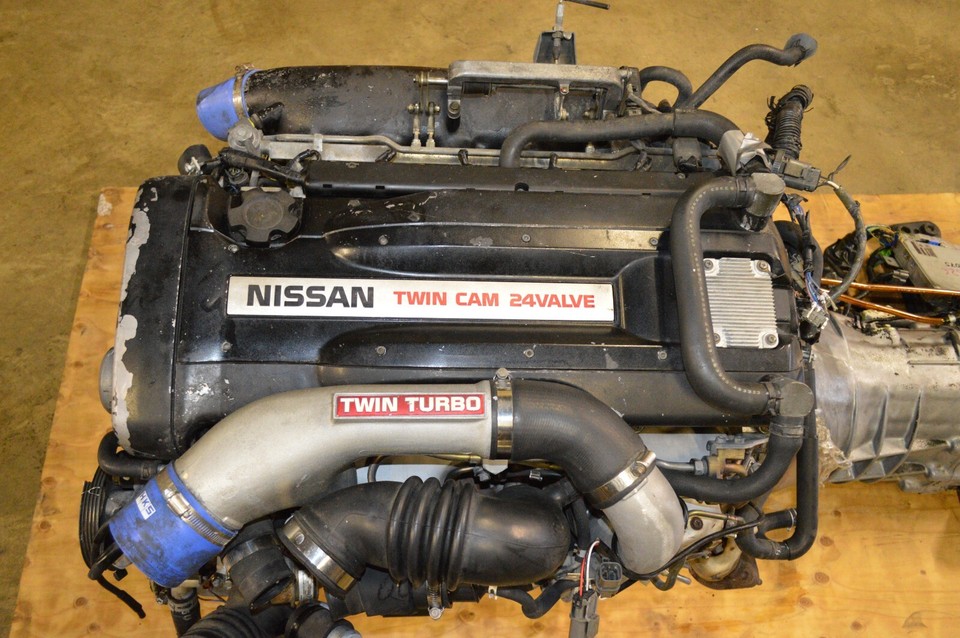 JDM NISSAN RB26 DETT R32 SKYLINE TWIN TURBO ENGINE 5-SP AWD TRANS ...