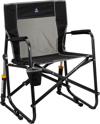GCI Outdoor Freestyle Rocker Portable Folding Rocking Chair - Black | eBay
