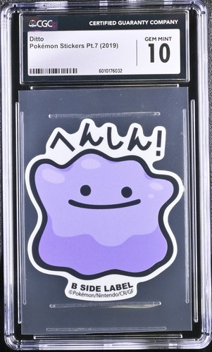CGC 10 Gem Mint - Ditto B-SIDE Label Sticker - Pokemon Japanese | eBay