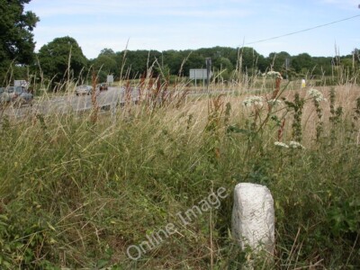 Photo 6x4 Corfe Mullen, milestone Sleight One of two stones in old ...
