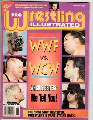 Pro Lutte Illustrée Revue Pwi Février 1994 Wwf Vs Wcw Sting Yokozuna | eBay