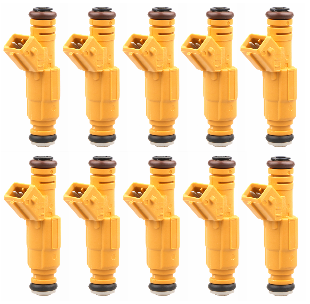 Set 10 EV1 Fuel Injectors For FORD E350 ECONOLINE & E SUPER DUTY VAN 6 ...