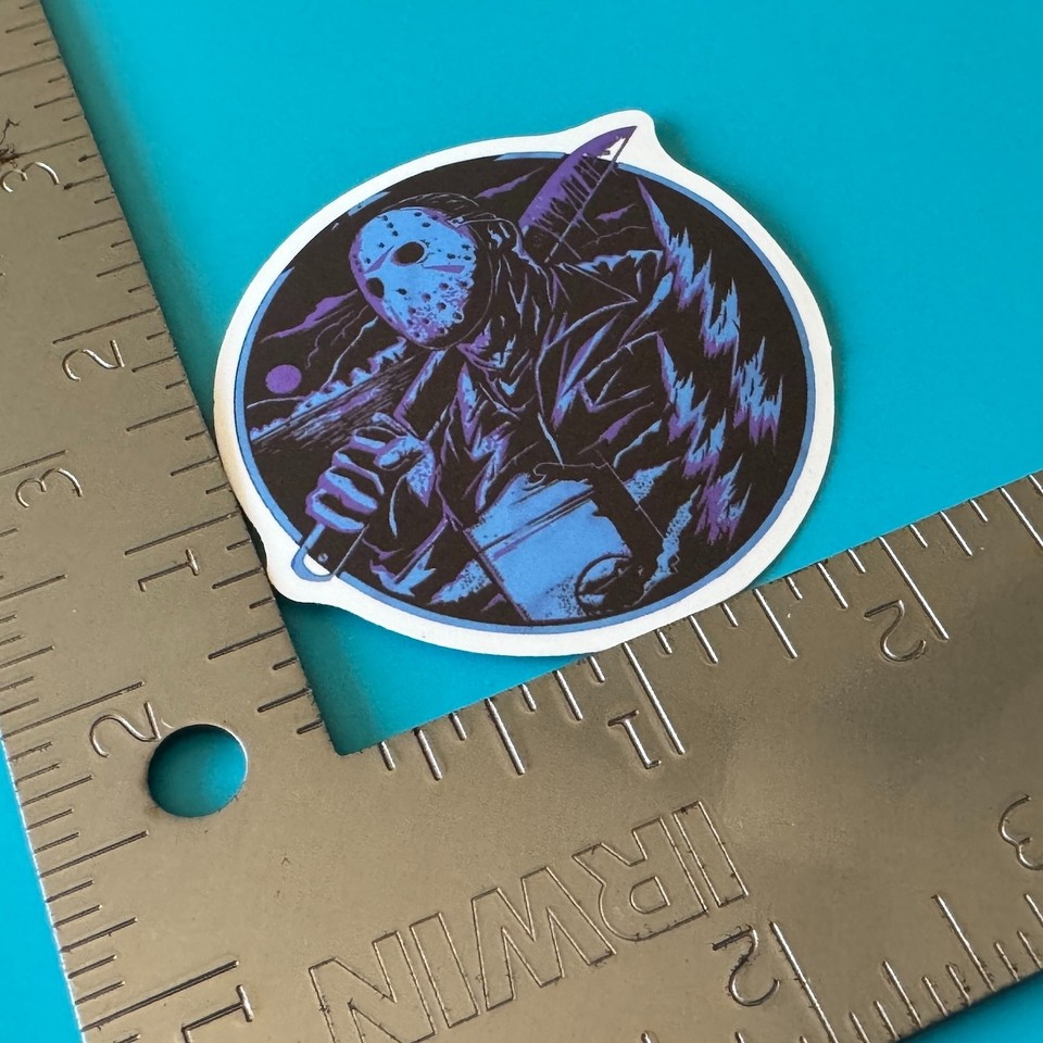 Friday the 13th (Jason Voorhees) Horror Movie Sticker, Matte Vinyl ...