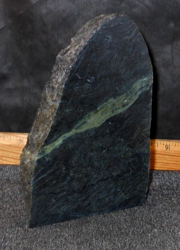 Washington State Jade 1 3/8" Slab with Chatoyant Streak, Almost 3 ...