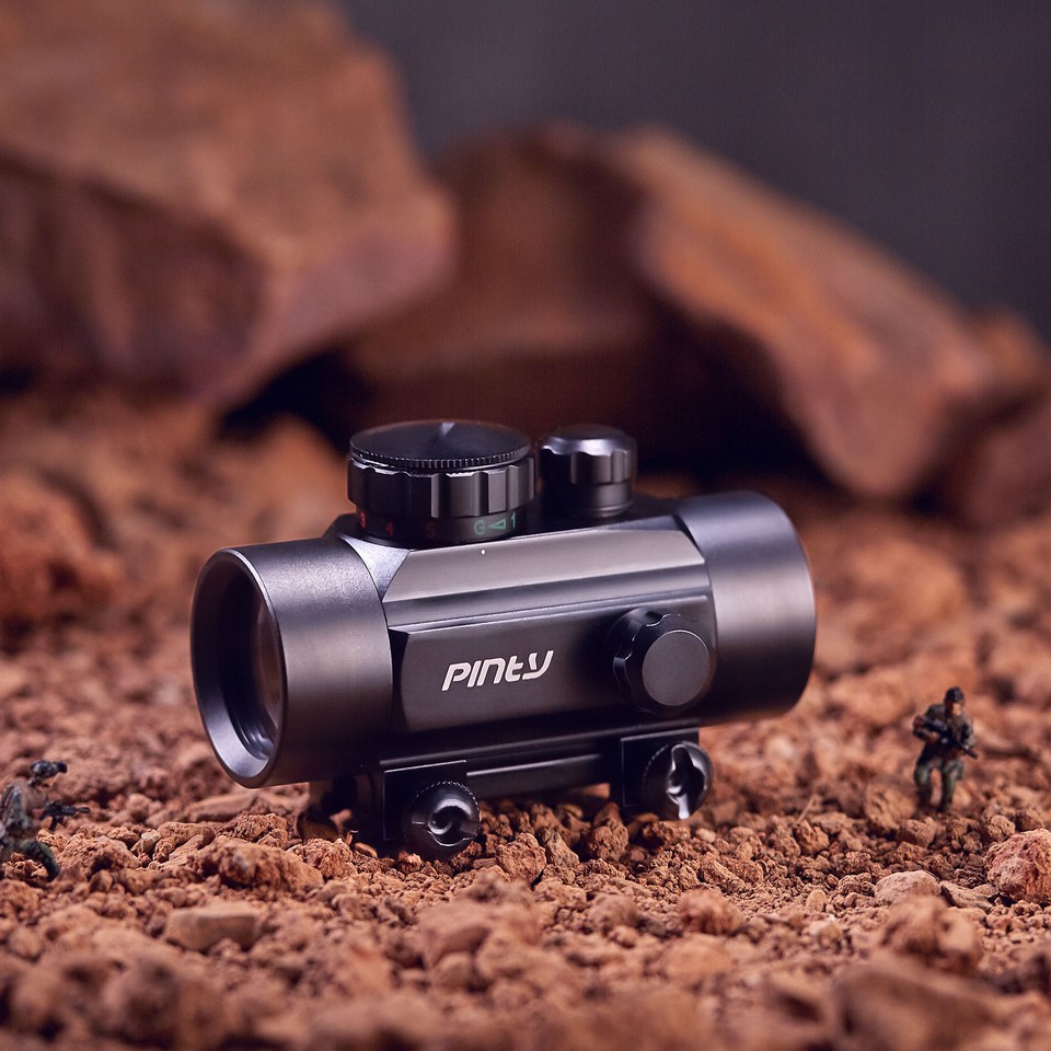 Pinty Hunting Reflex Red Green Dot Sight Scope w Flip-up Lens Covers ...